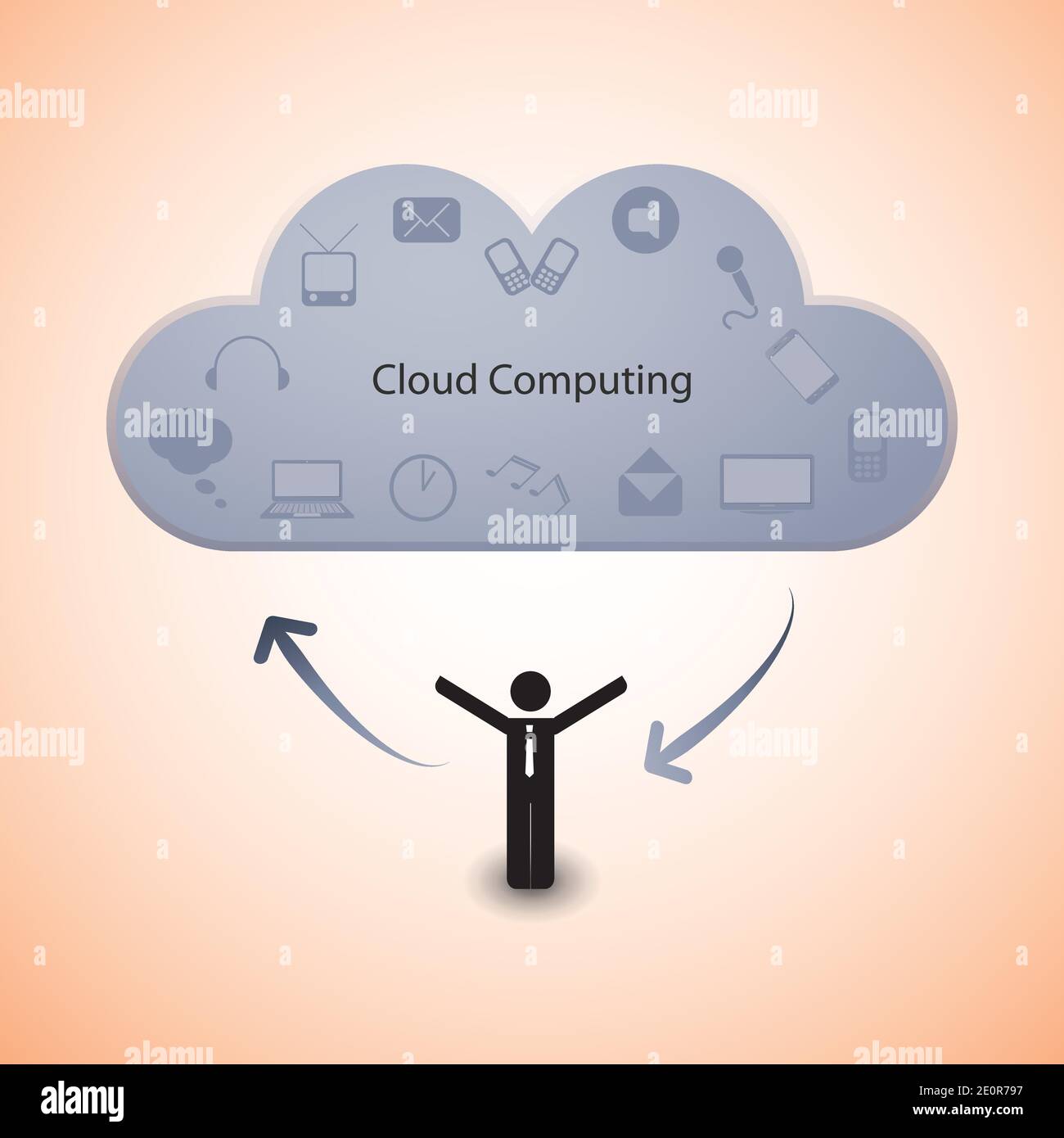 Cloud computing concept Stock Vector Image & Art - Alamy