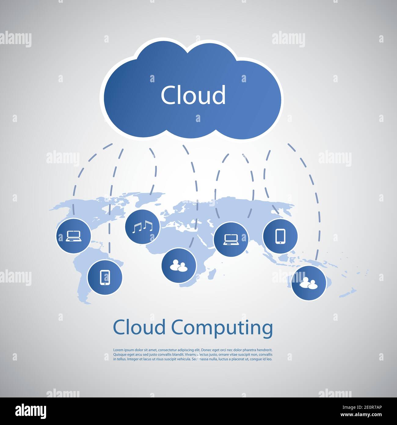 Cloud Computing Concept Stock Vector Image & Art - Alamy