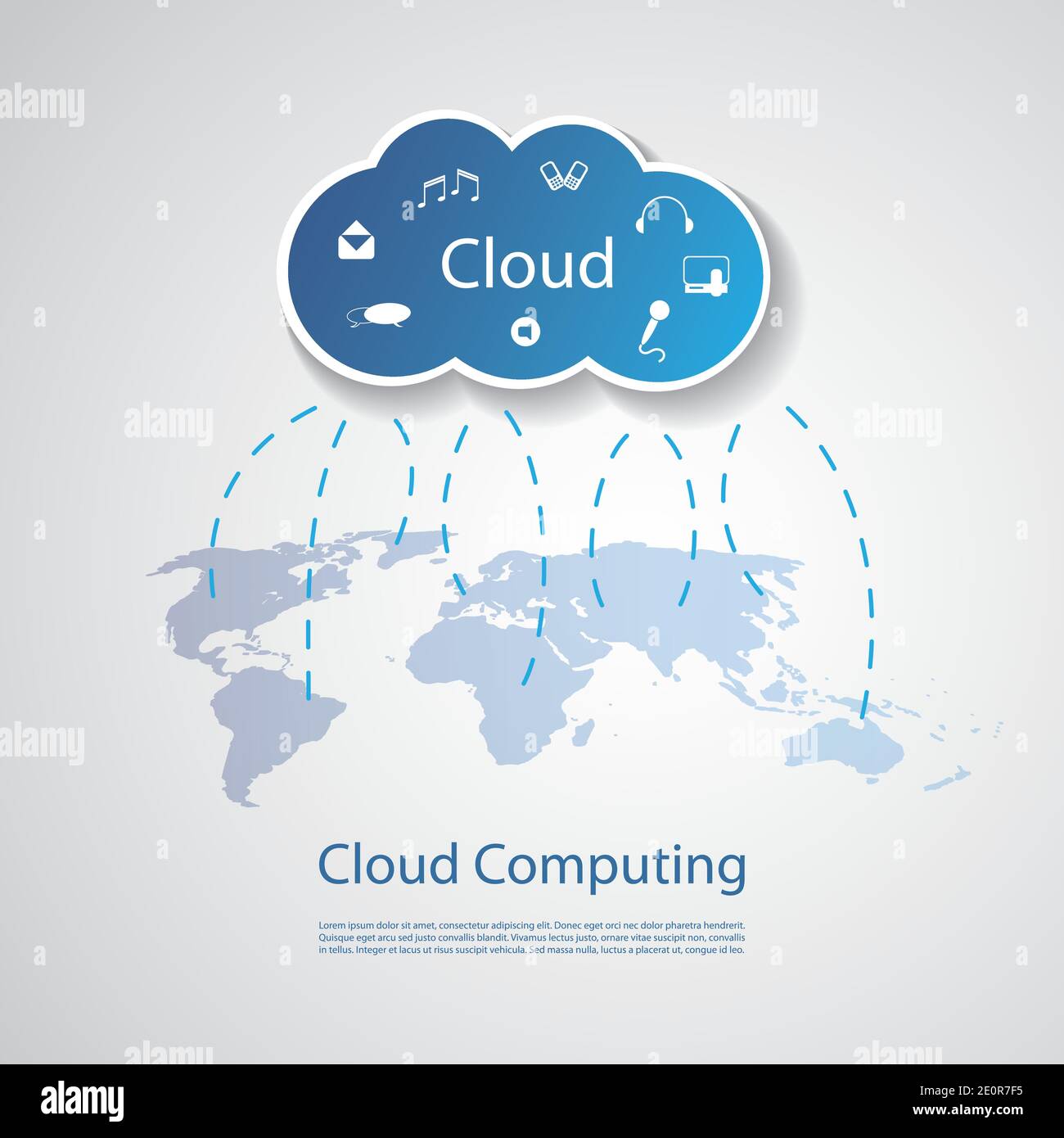 Cloud Computing Concept Stock Vector Image & Art - Alamy
