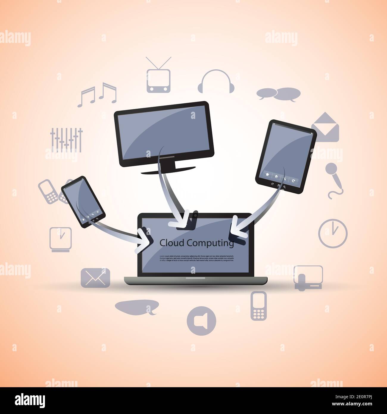 Cloud computing concept Stock Vector Image & Art - Alamy