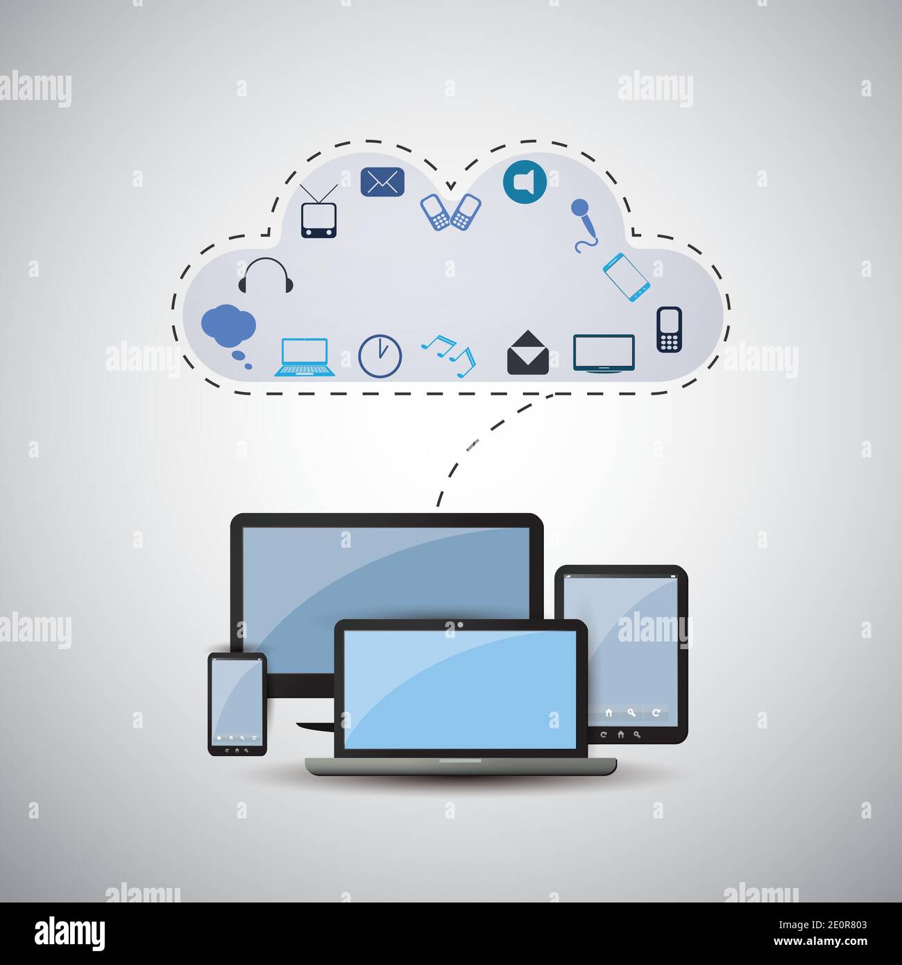 Cloud Computing Concept Stock Vector Image & Art - Alamy