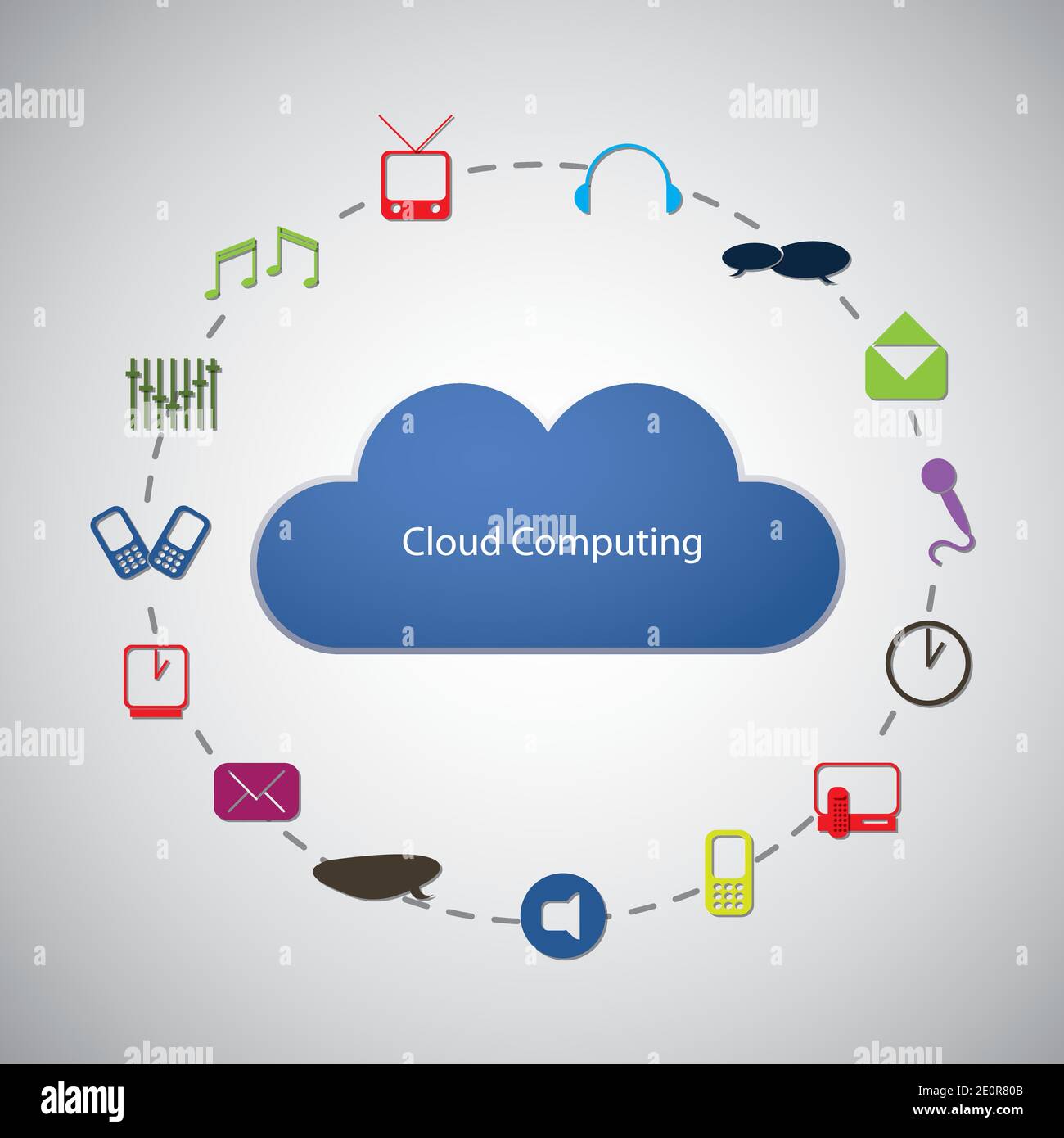 Cloud computing concept Stock Vector Image & Art - Alamy