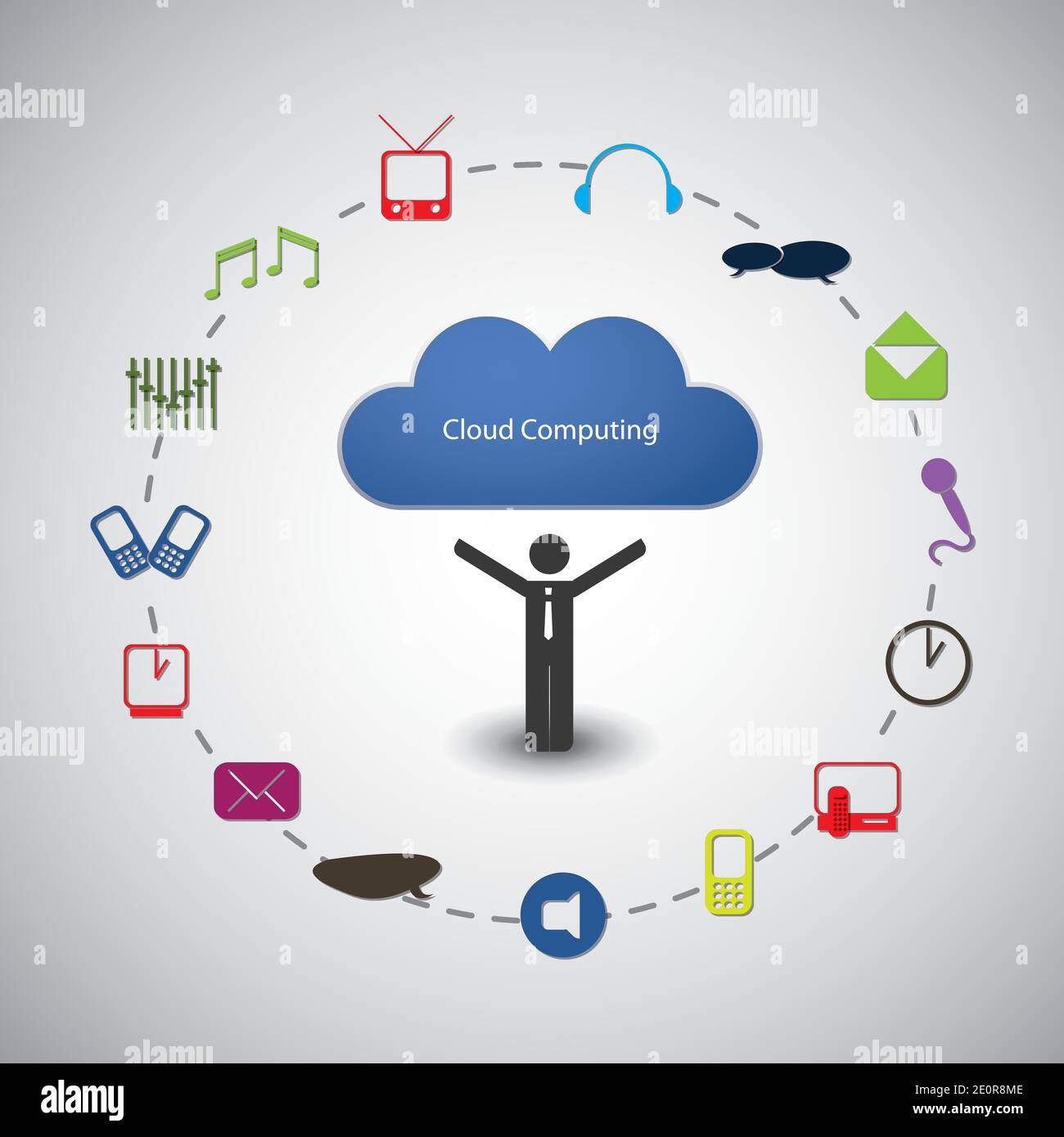 Cloud computing concept Stock Vector Image & Art - Alamy