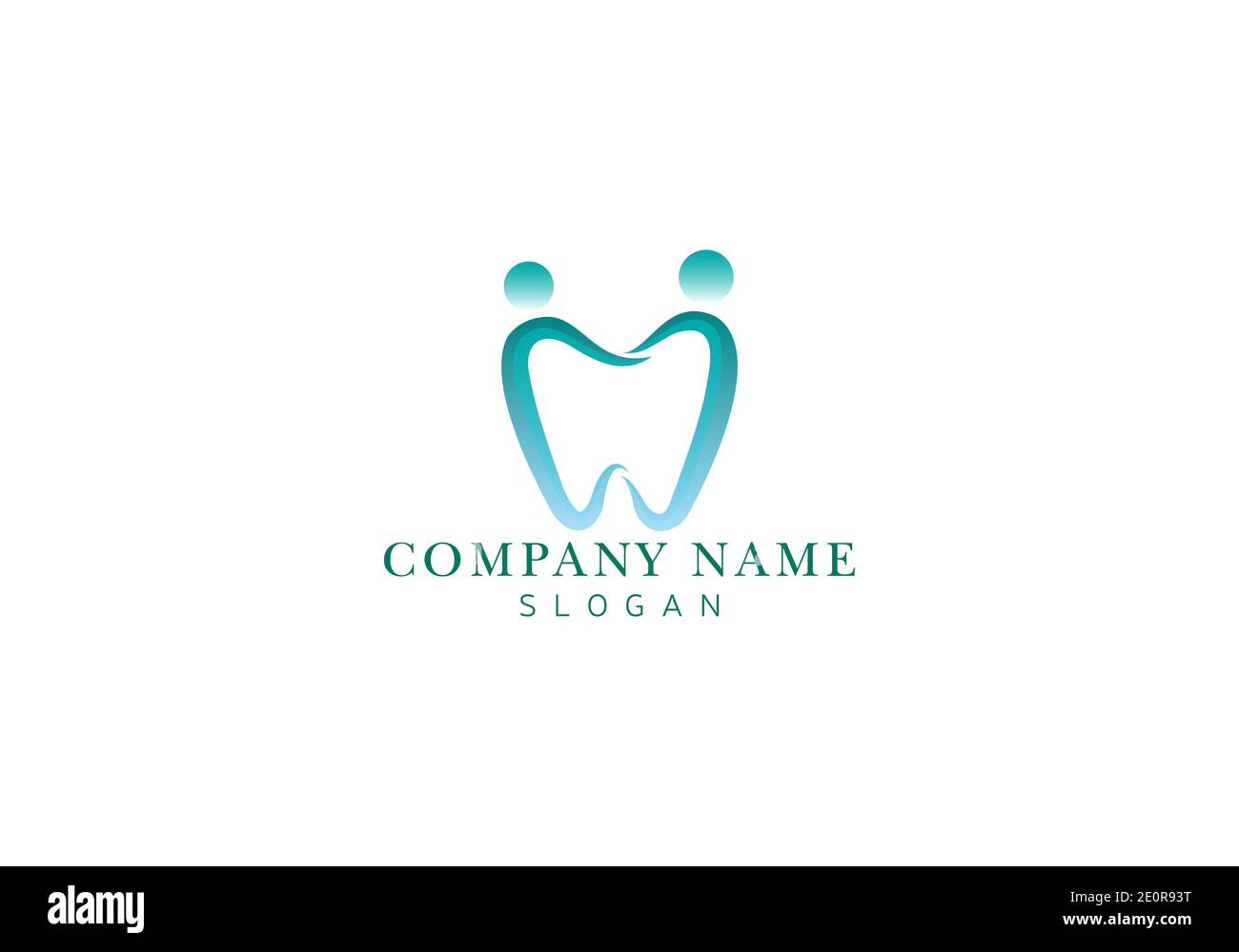 Dental logo vector Template illustration icon design Stock Photo - Alamy