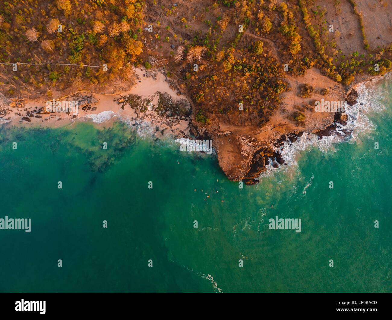 Aerial view beautiful rocky beach hi-res stock photography and images ...
