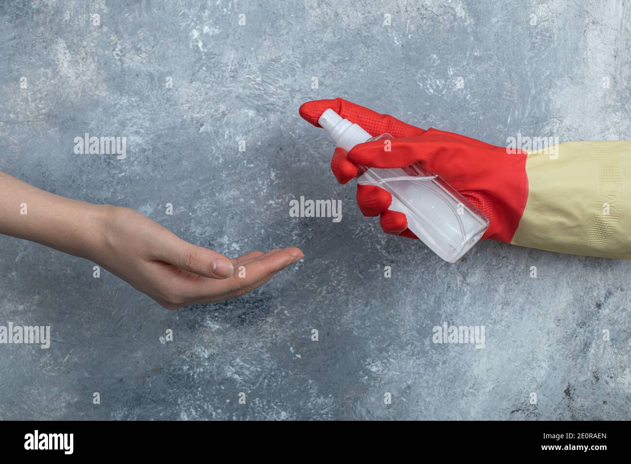 Woman clean hand anti hi-res stock photography and images - Alamy