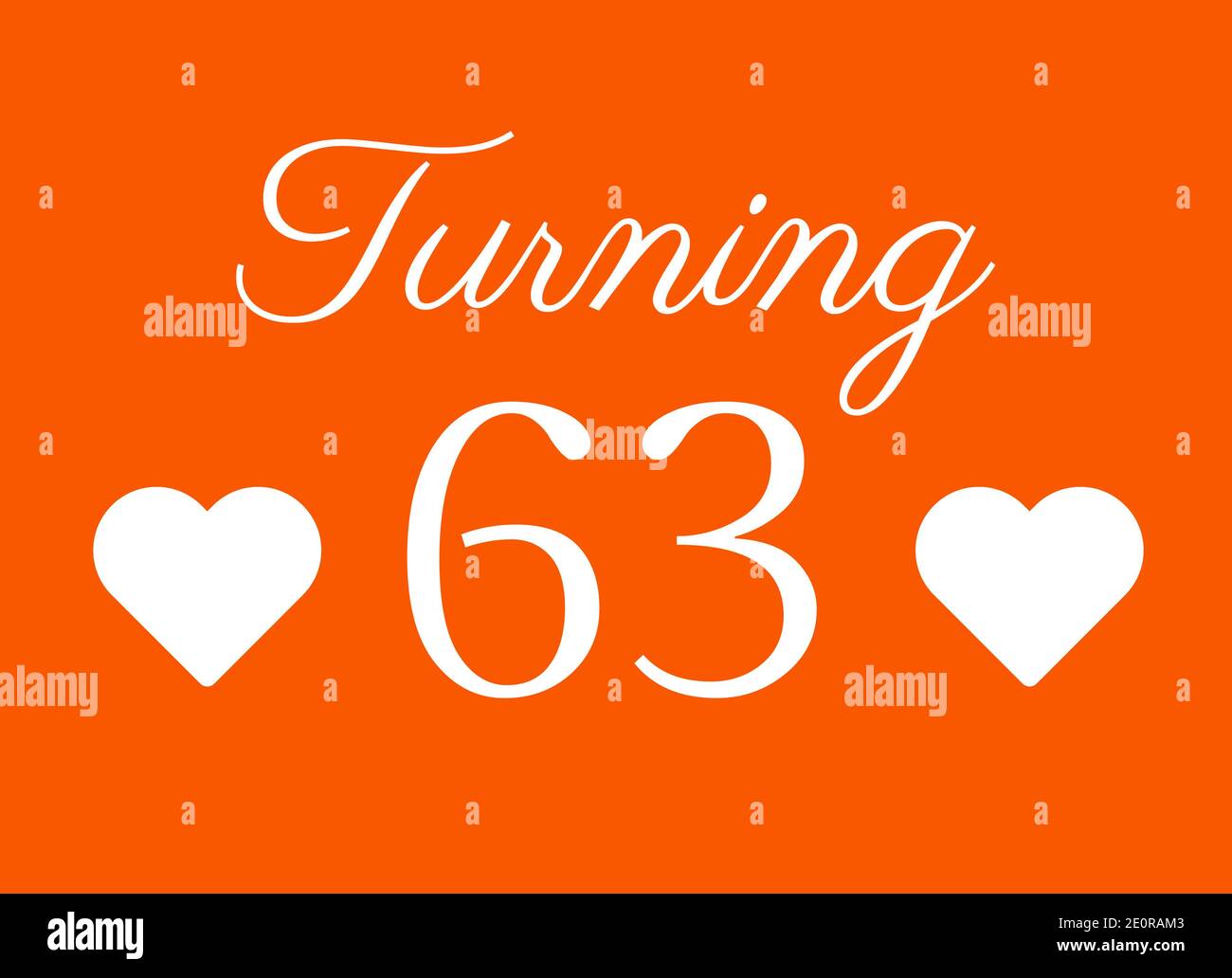 63rd happy birthday text greeting hi-res stock photography and images ...