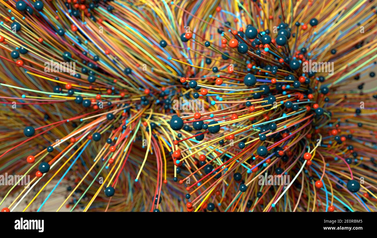 3d render. Abstract colorful background illustration Stock Photo - Alamy