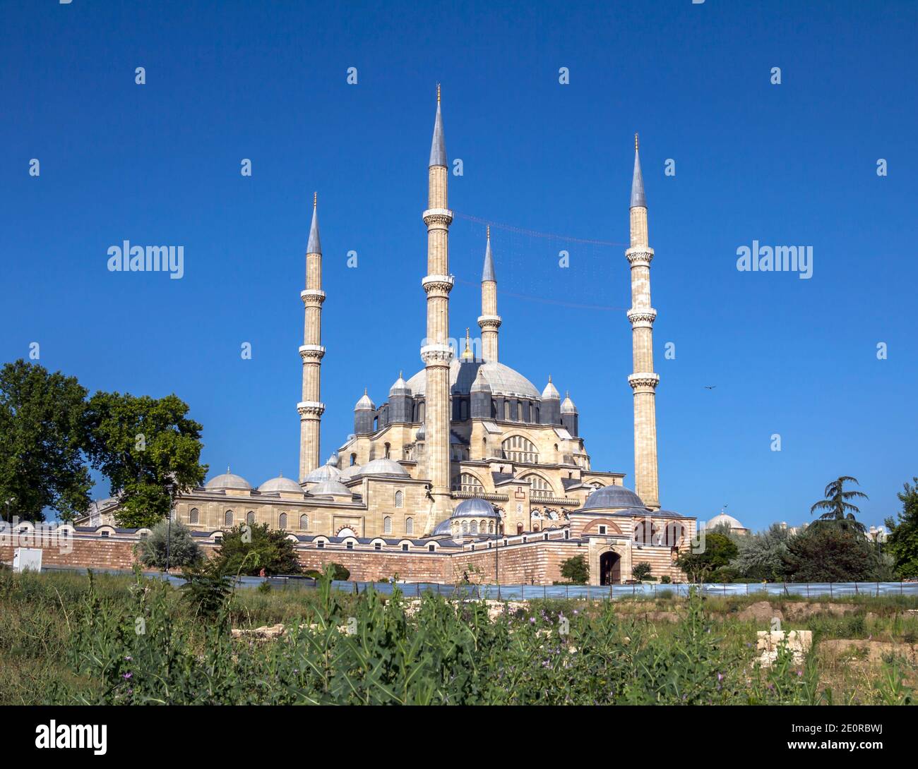 Turkey, Edirne, Selimiye Mosque. The UNESCO World Heritage Site Of The ...