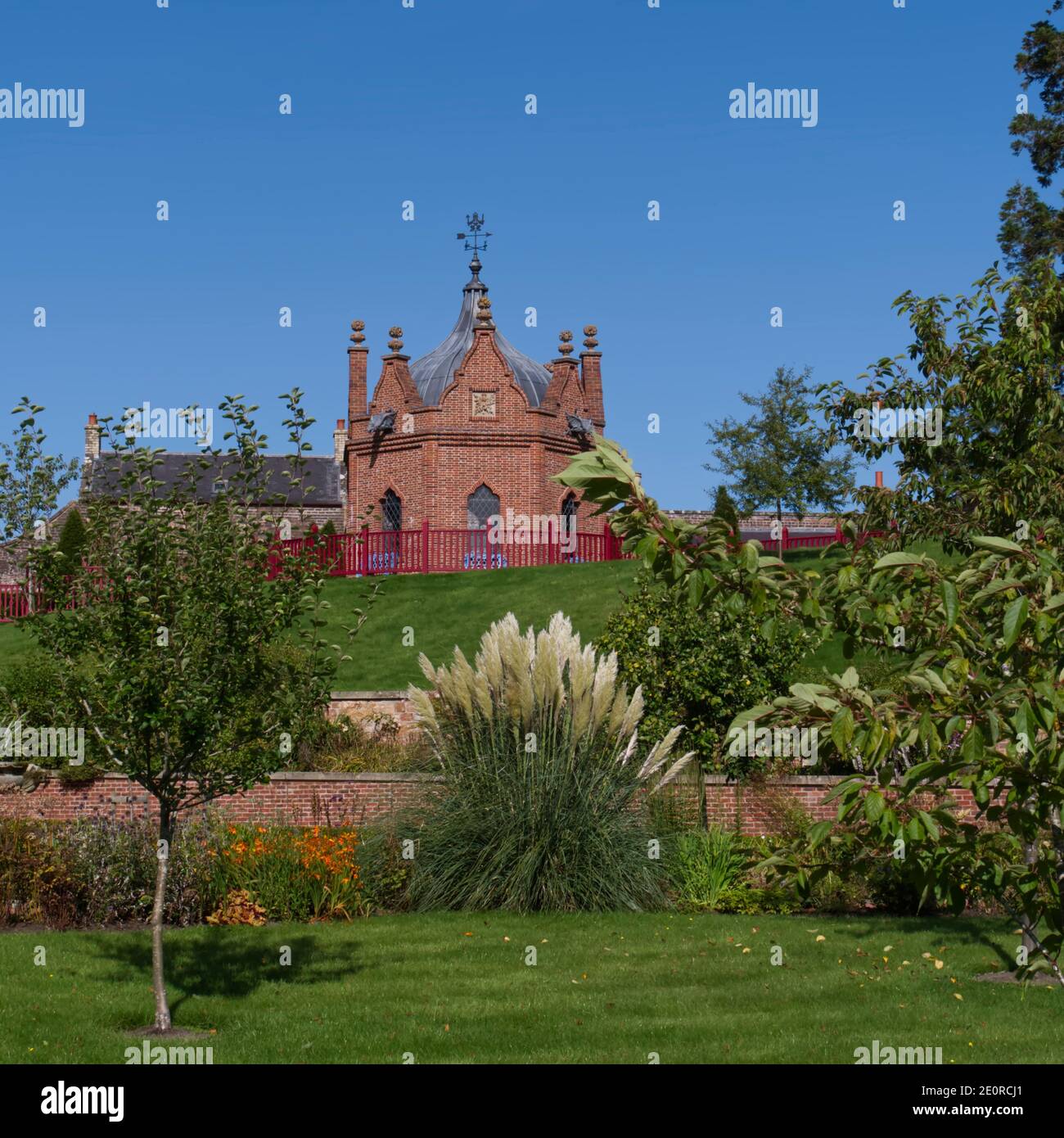 The Belvedere Folly in the Queen Elizabeth Walled Gardens, Dumfries ...