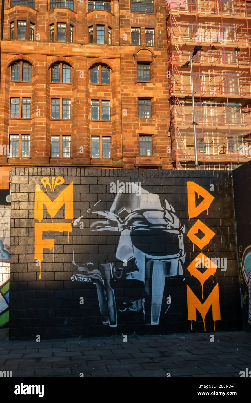 Glasgow, Scotland, UK. 2nd January, 2021. New graffiti by @Frodrik on ...