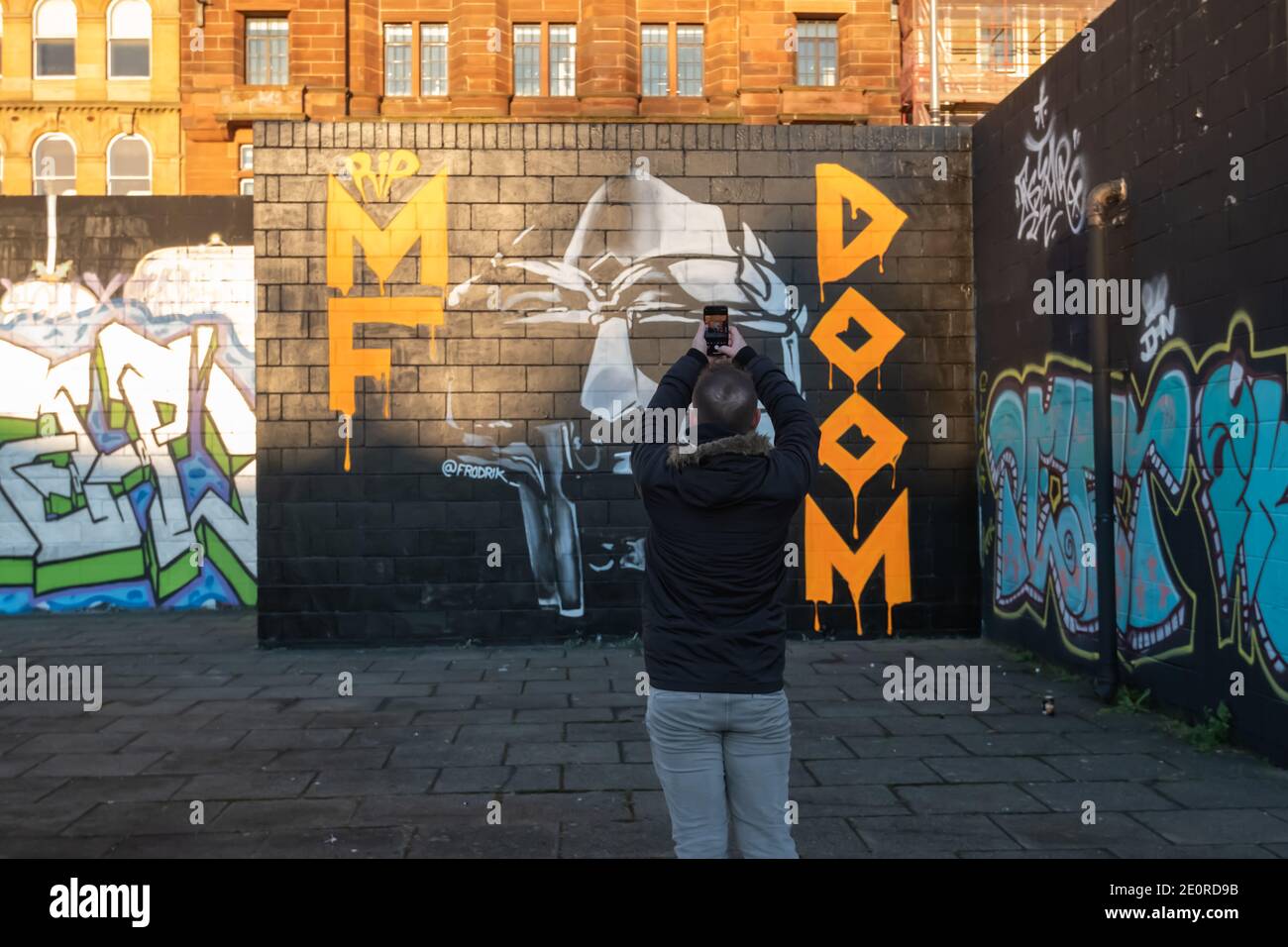 Glasgow, Scotland, UK. 2nd January, 2021. New graffiti by @Frodrik on ...