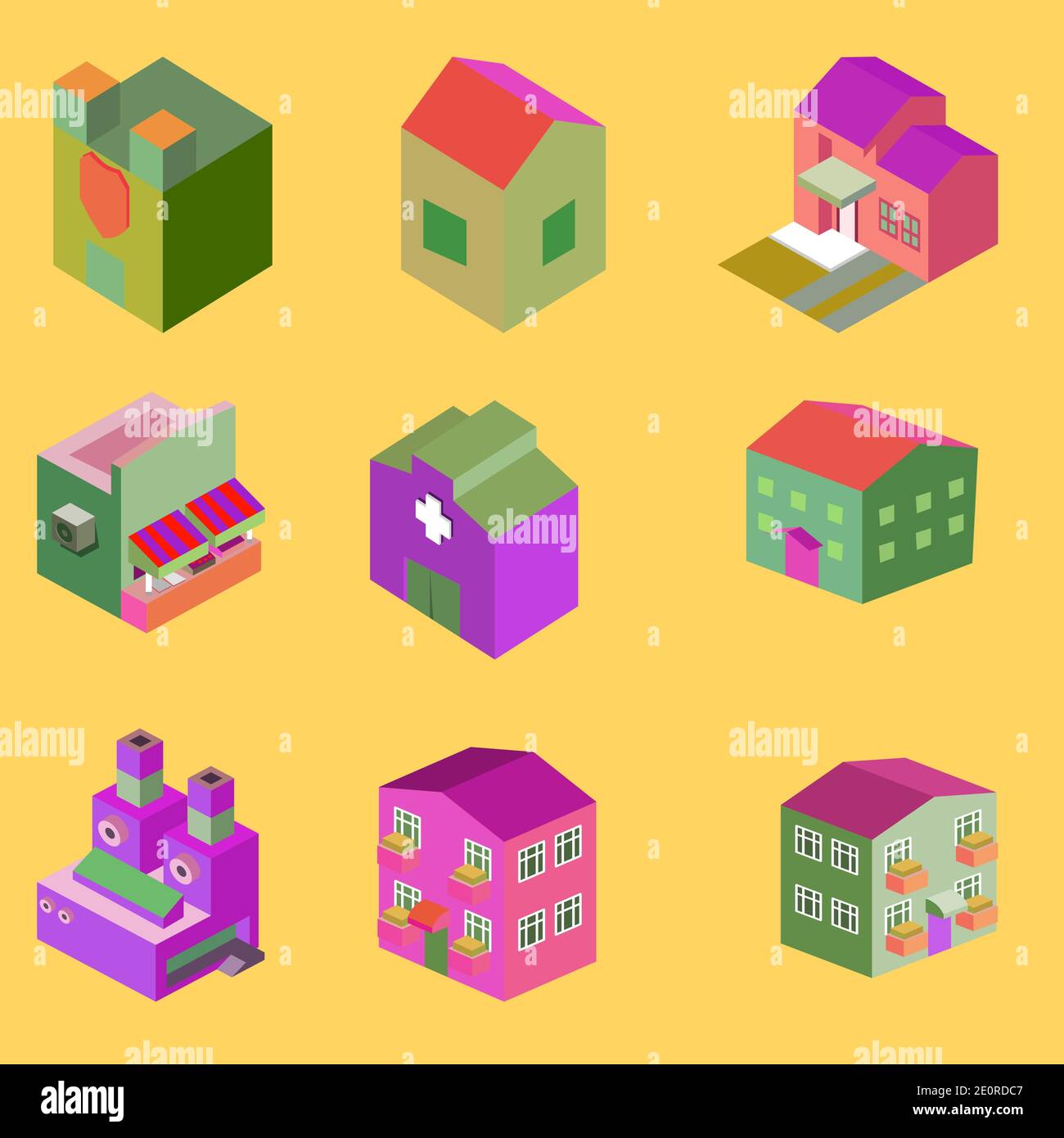 isometric low poly design Stock Vector Image & Art - Alamy