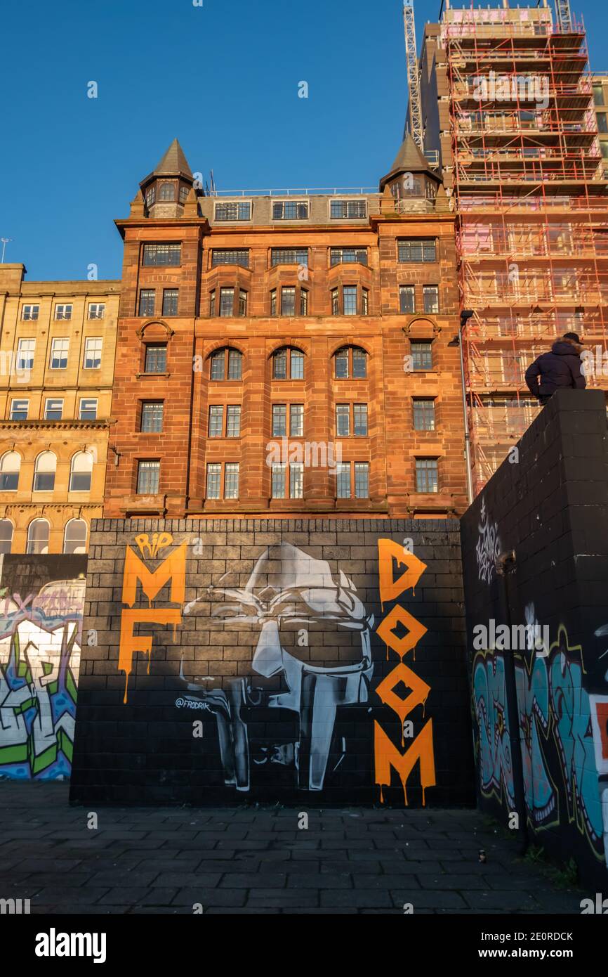 Glasgow, Scotland, UK. 2nd January, 2021. New graffiti by @Frodrik on ...