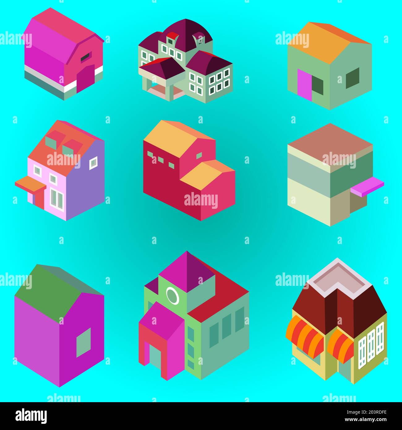 Creative isometric line banner hi-res stock photography and images - Alamy