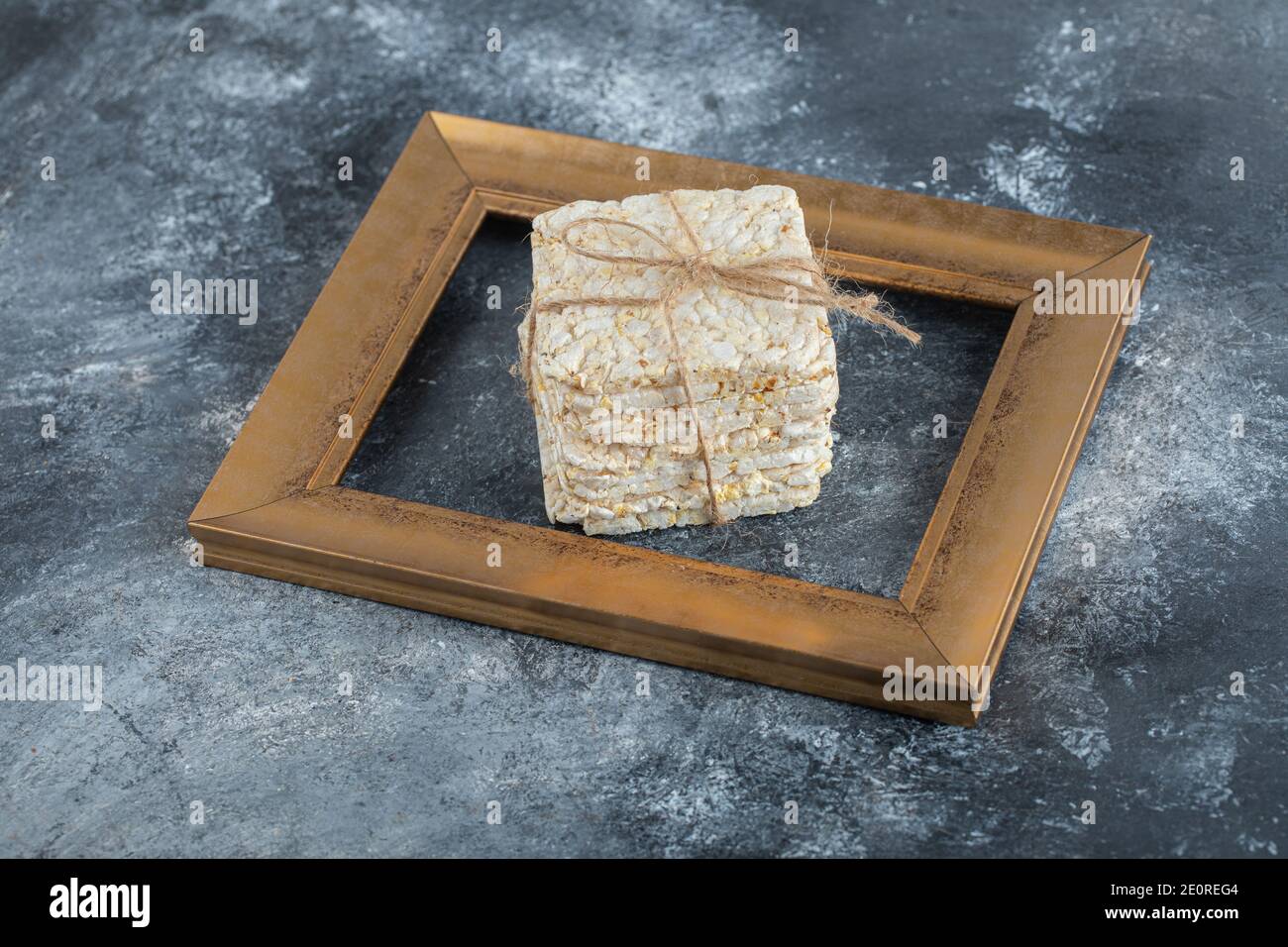 Rice grain cereal frame round hi-res stock photography and images - Alamy