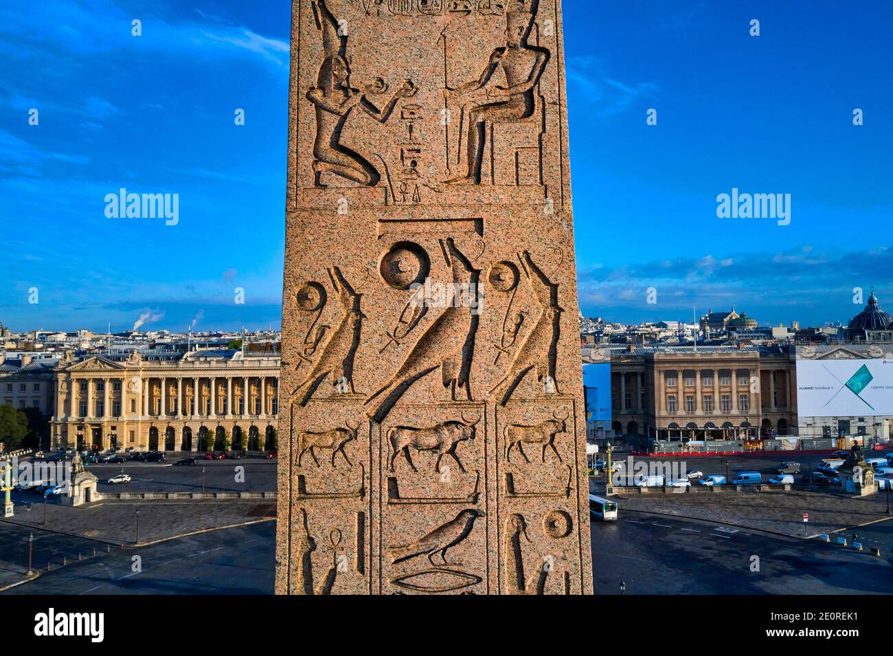 Paris place concorde aerial view hi-res stock photography and images ...