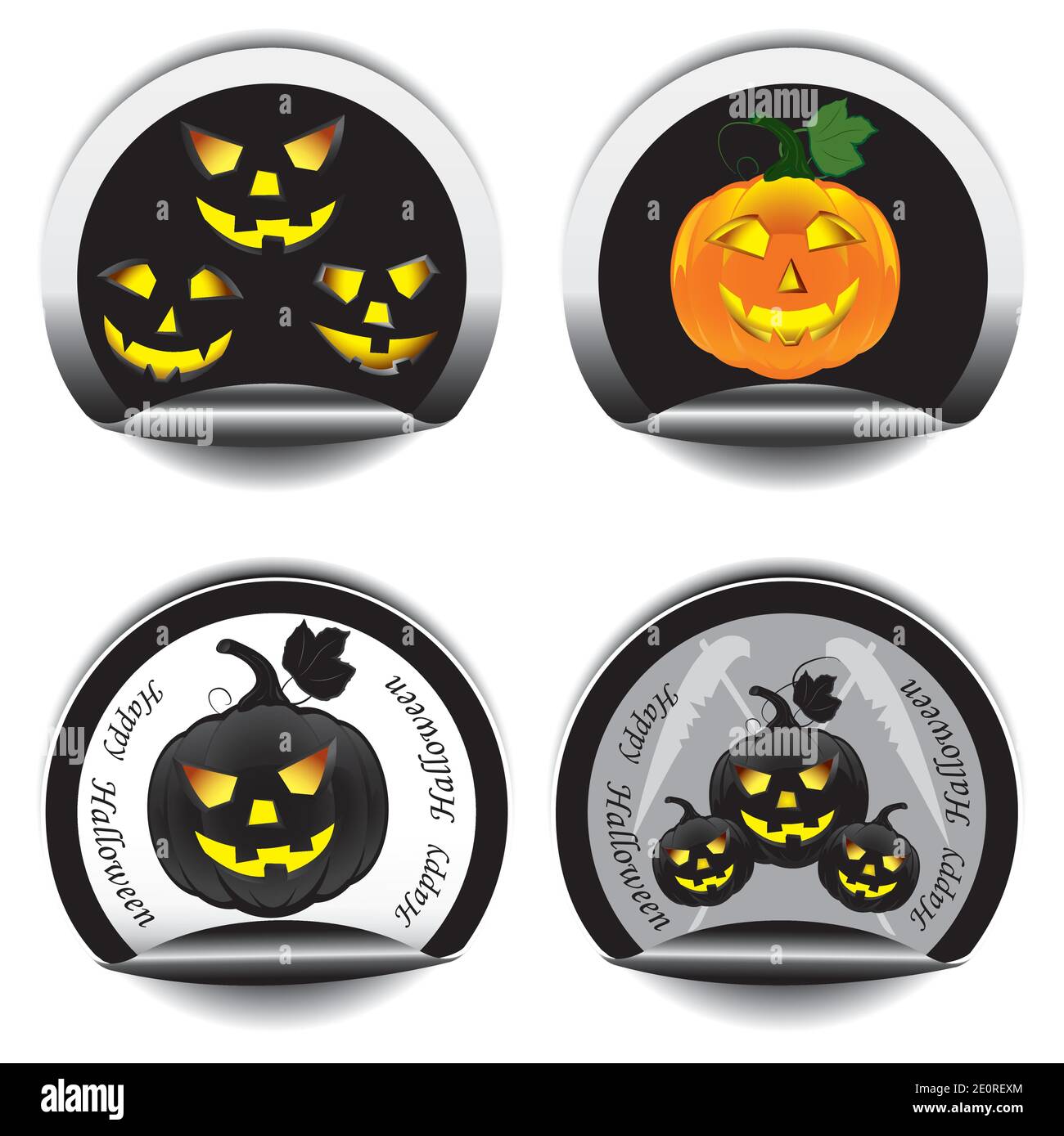Halloween banner witch moon Cut Out Stock Images & Pictures - Alamy