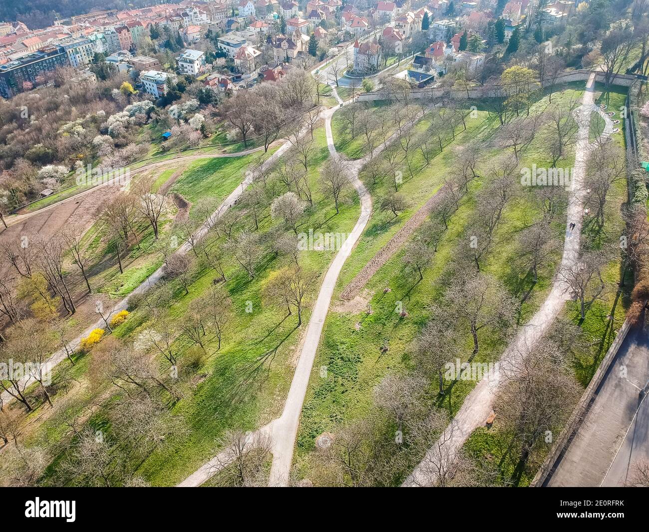 Pathways aerial hi-res stock photography and images - Alamy
