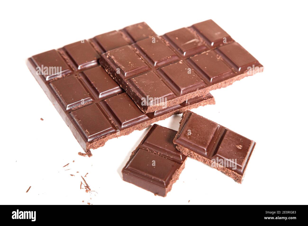 Tablet pieces dark chocolate hi-res stock photography and images - Alamy