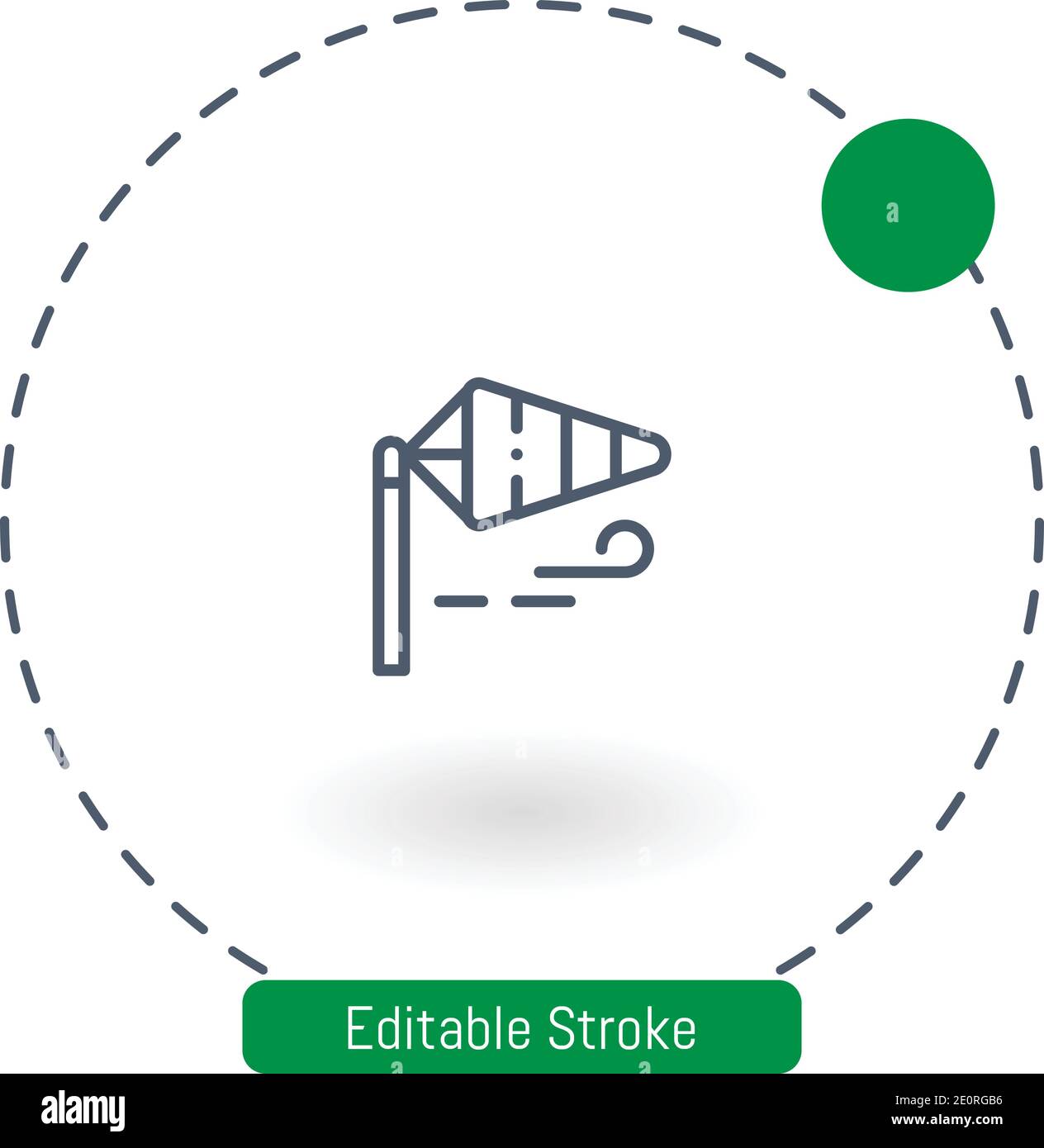 wind direction vector icon editable stroke outline icons for web and ...