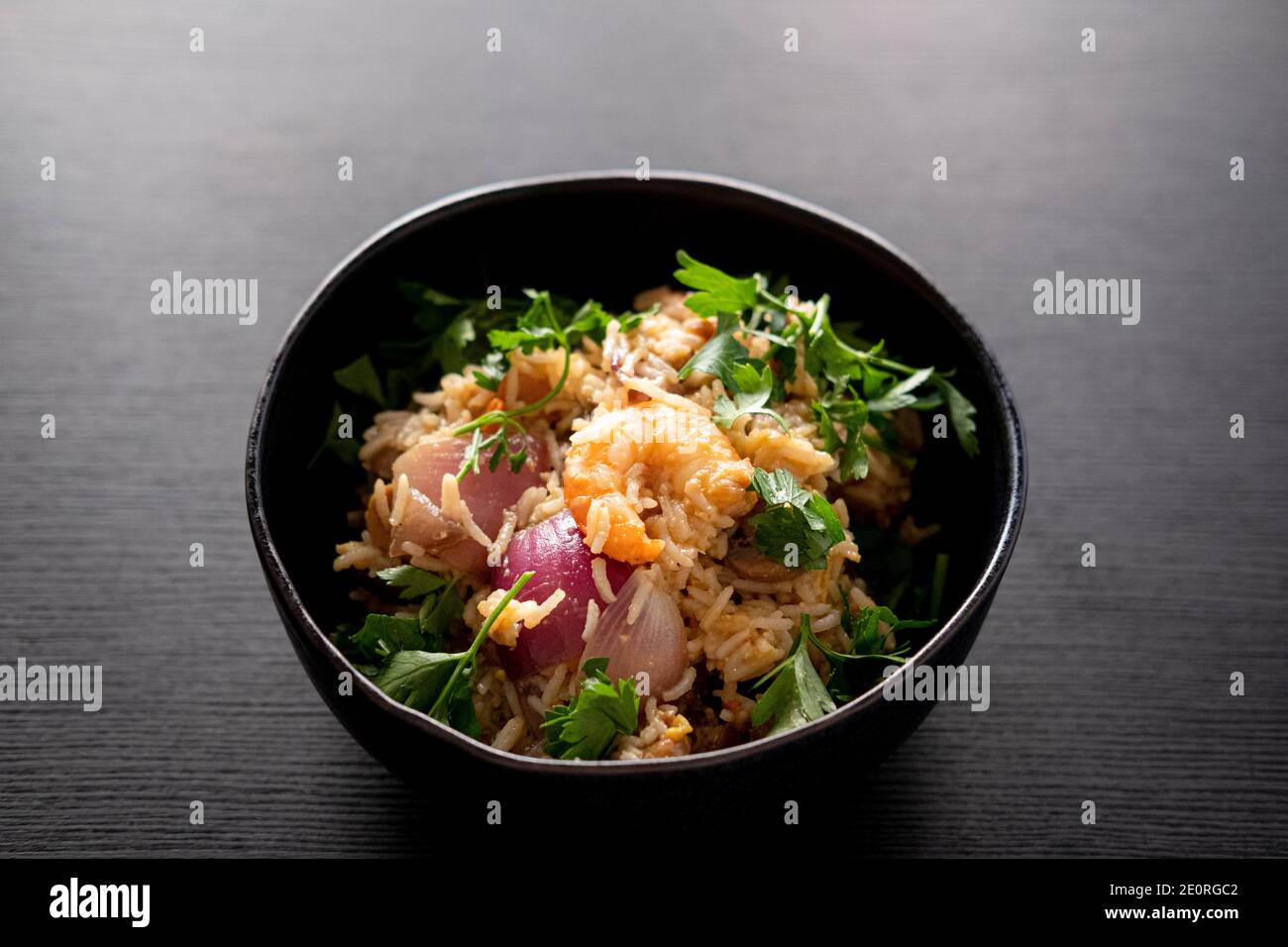 Prawn fried rice Stock Photo - Alamy