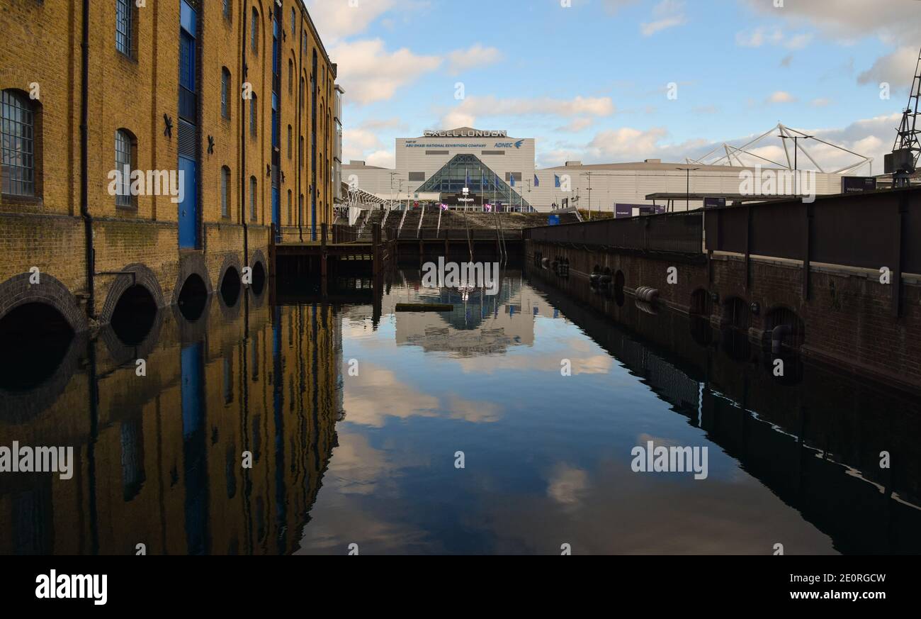 Excel centre exterior, East London Stock Photo - Alamy