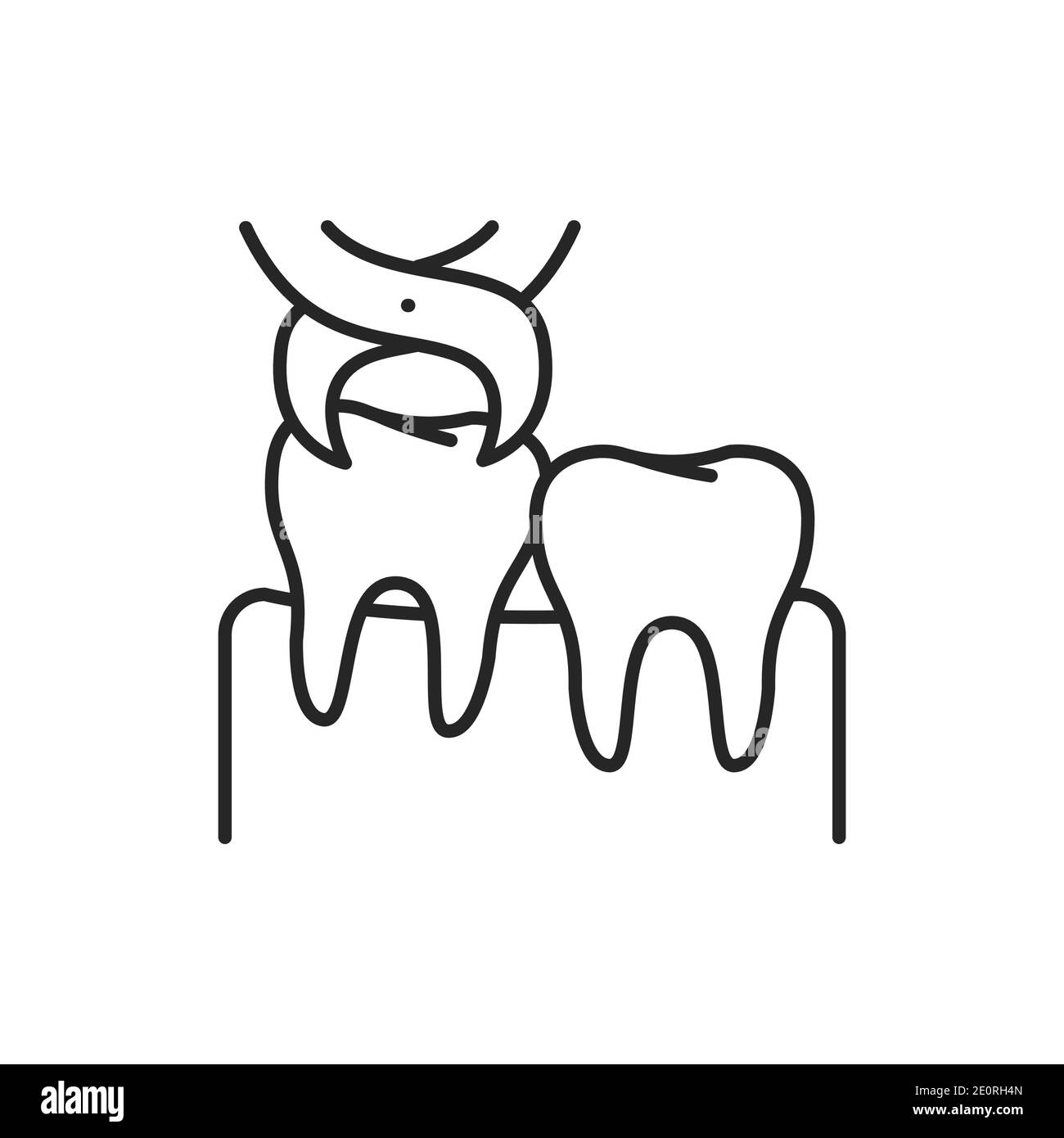 Wisdom tooth vector vectors hi-res stock photography and images - Alamy