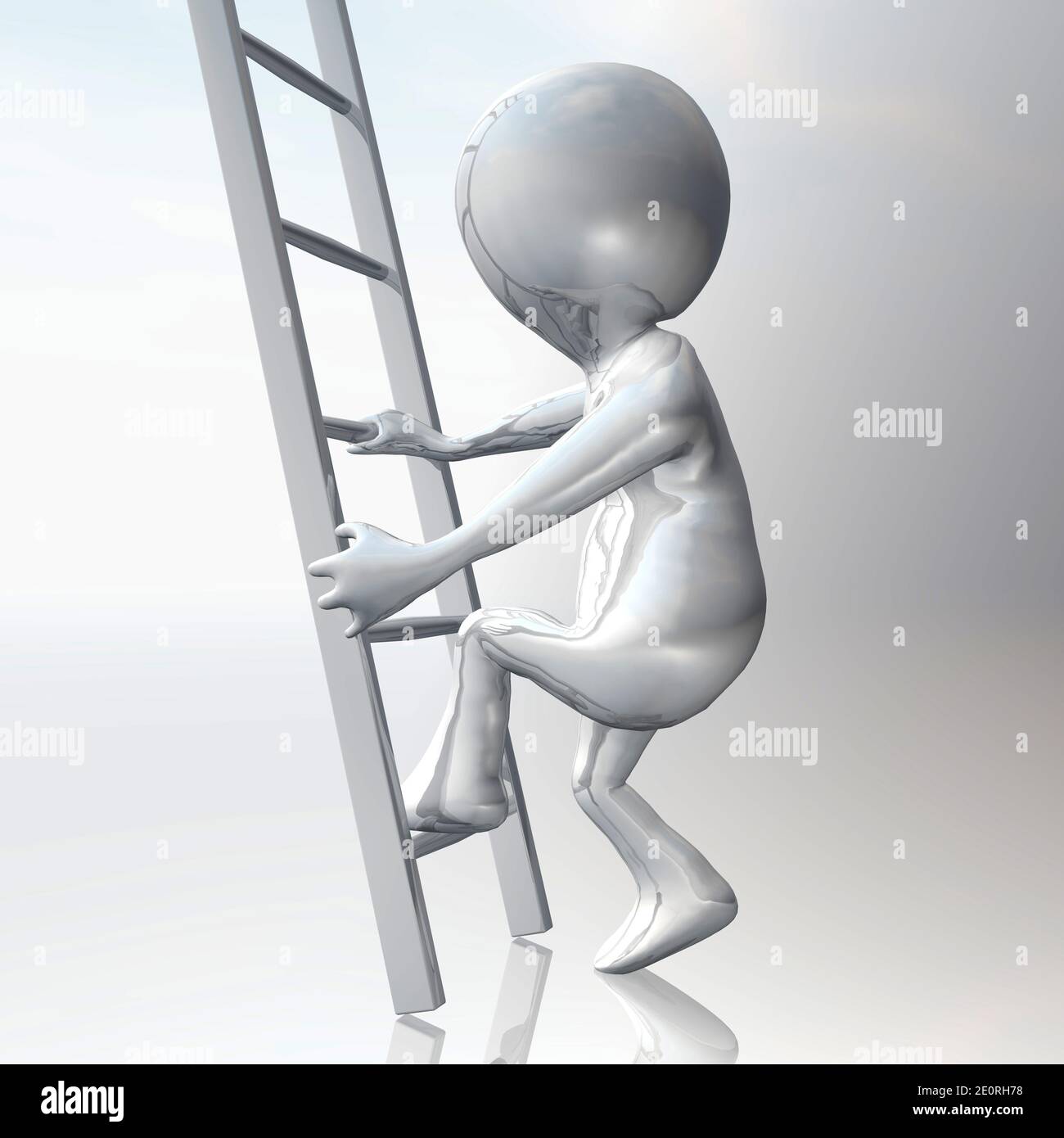 Digital Illustration Of A Stickman Stock Photo - Alamy