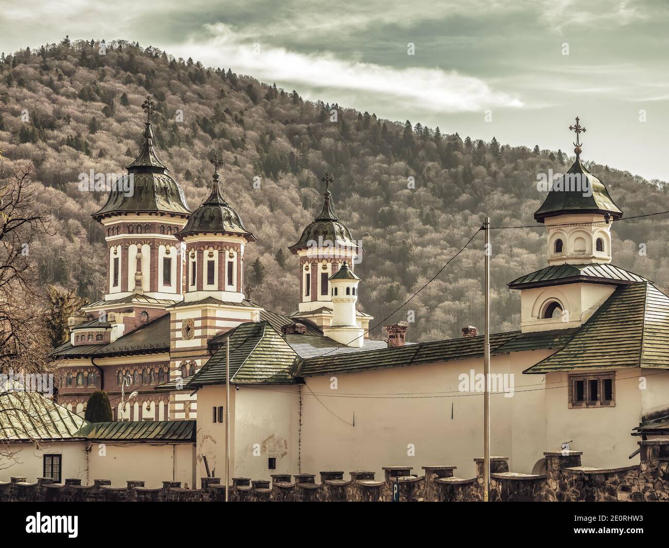 Sinaia Romania - 11.28.2020: The Great Church part of Sinaia Monastery ...