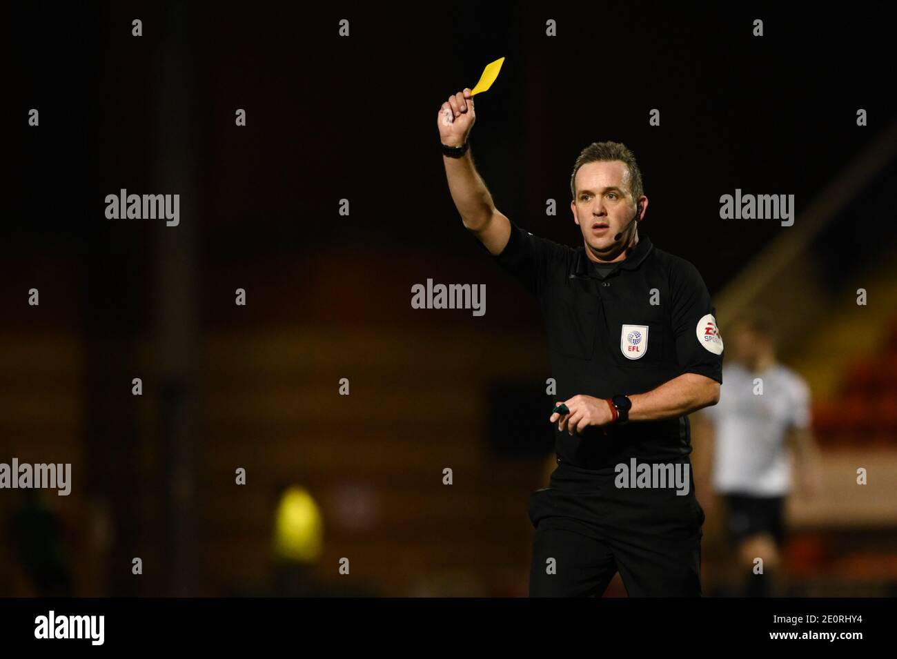 Referee Carl Brooks during the Sky Bet League 2 match at the Breyer ...
