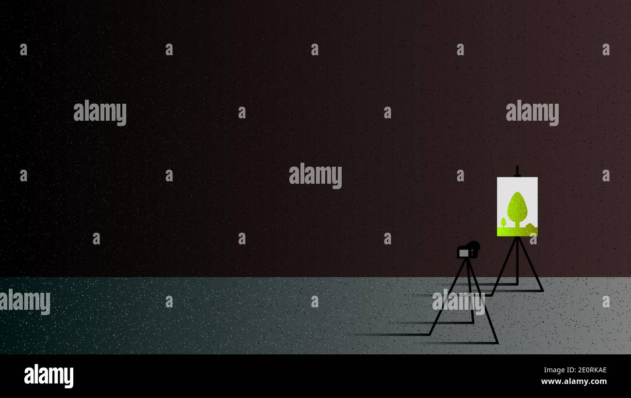 Modern camera tripod in Stock Vector Images - Alamy