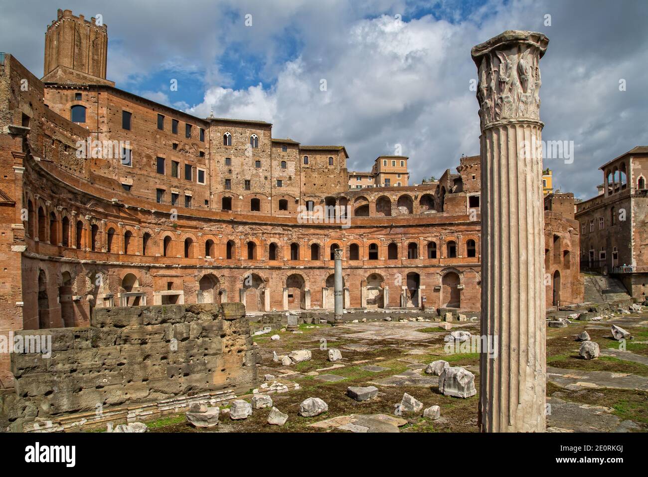 The Markets of Trajan are an extended and articulated complex of ...
