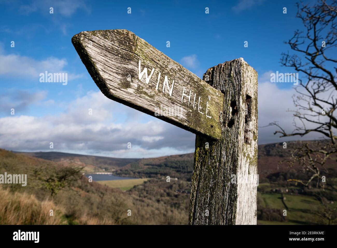 Win hill trig point hi-res stock photography and images - Alamy