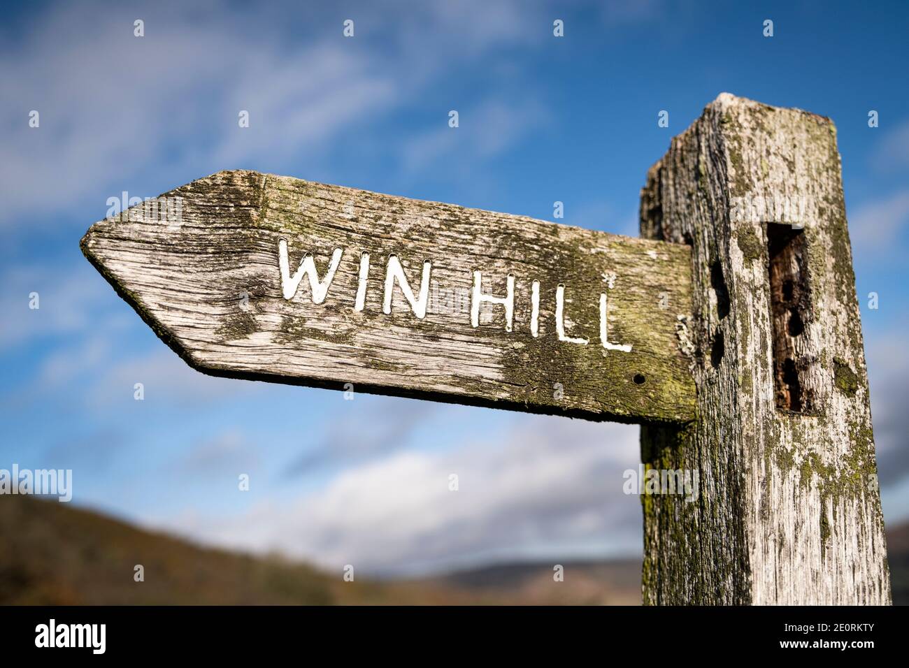 Win hill in the Derbyshire Peak District, UK Stock Photo - Alamy