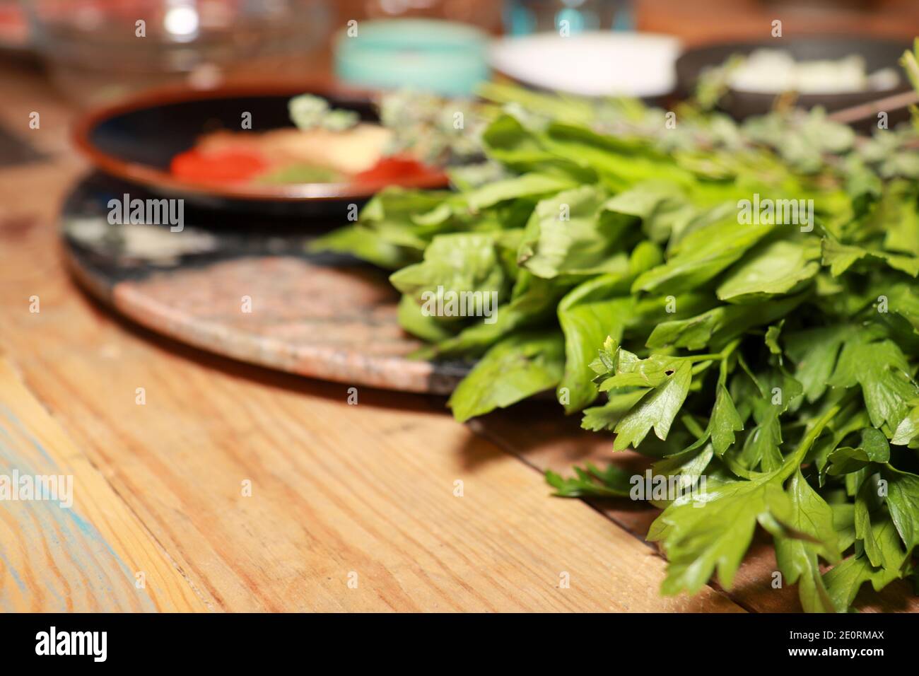 Herbs in the kitchen hi-res stock photography and images - Alamy