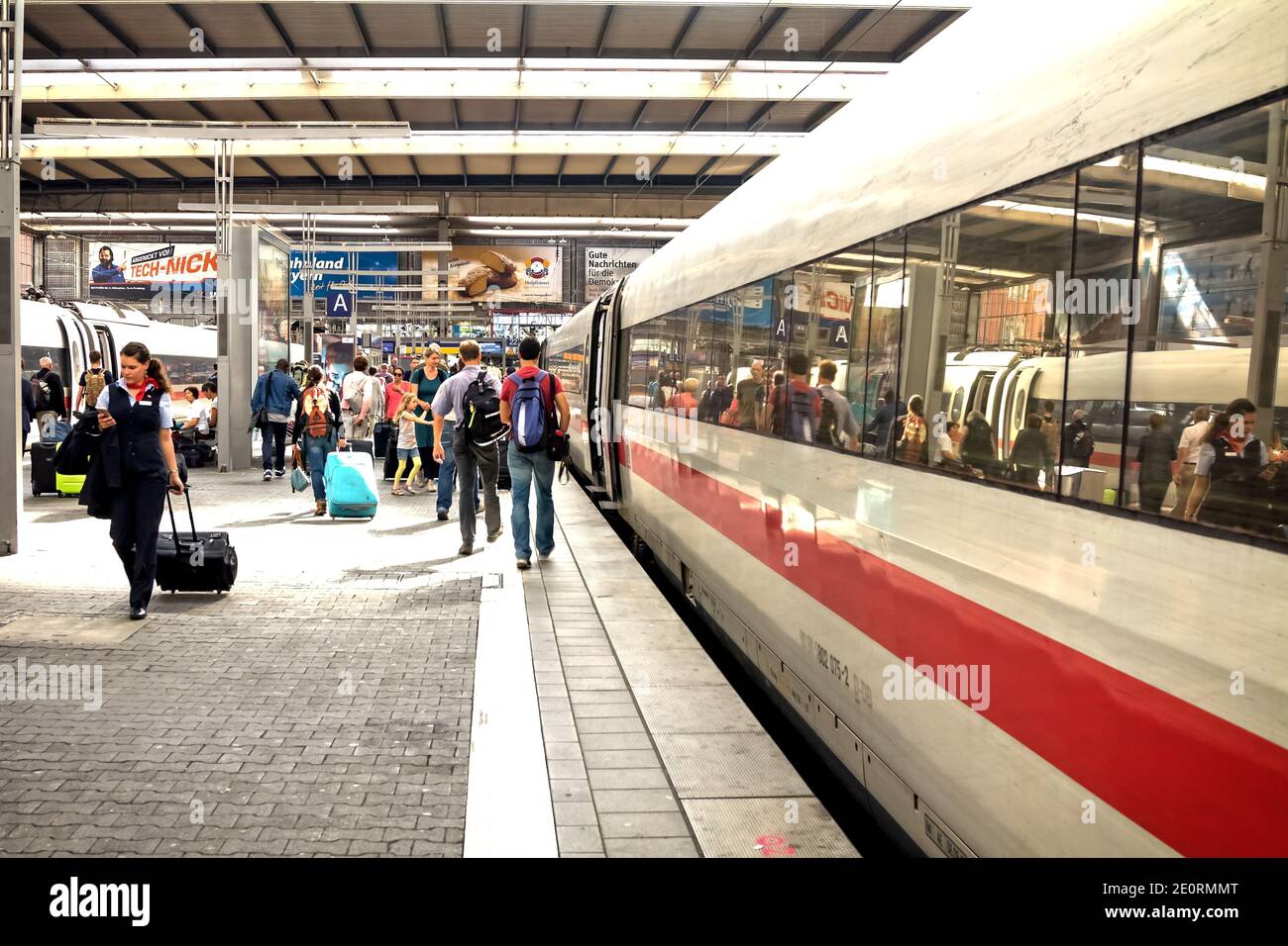 Ice db interior train germany hi-res stock photography and images - Alamy