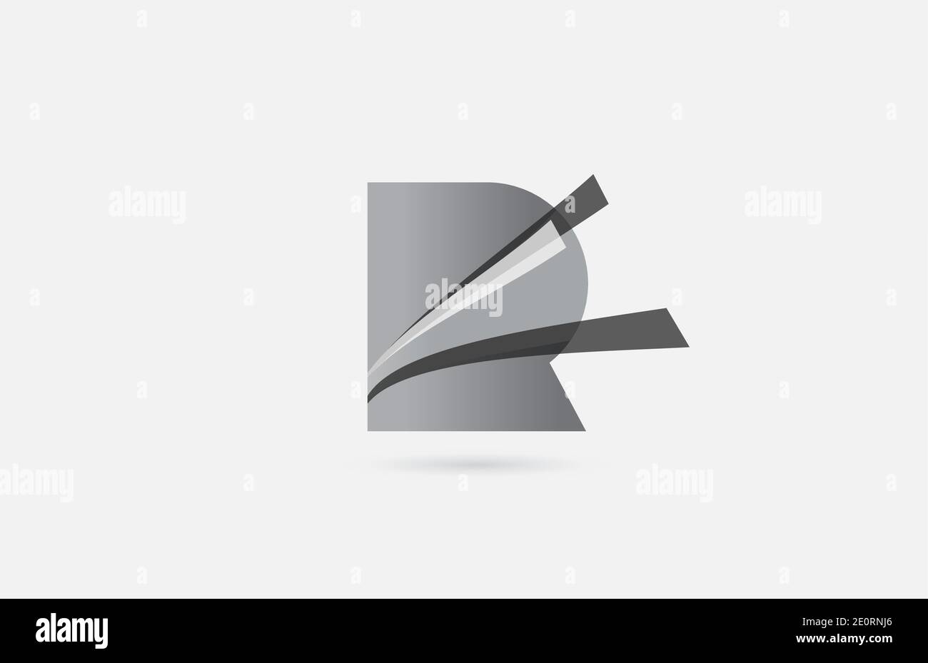 grey black R alphabet letter logo icon for company. Creative design for ...