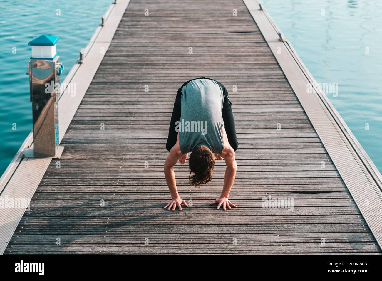 Bakasana or Crane Pose you keep in balance on your hands and with your ...
