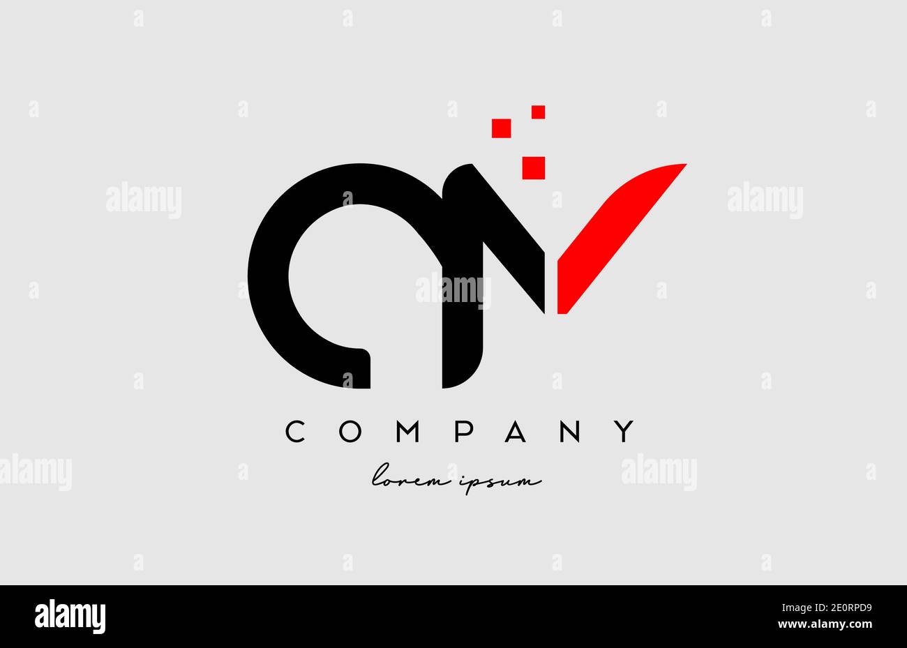 black red CM C M alphabet letter logo icon combination. Design for ...