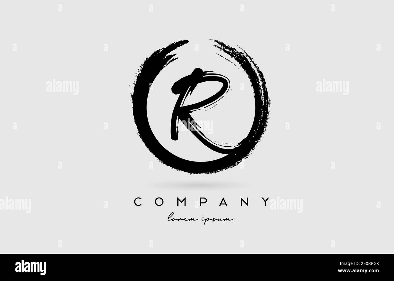 grunge R alphabet letter logo icon. Vintage Design for company and ...