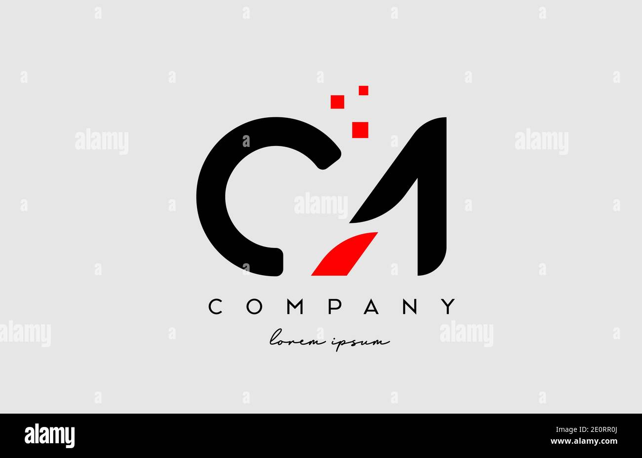 black red CN C N alphabet letter logo icon combination. Design for ...