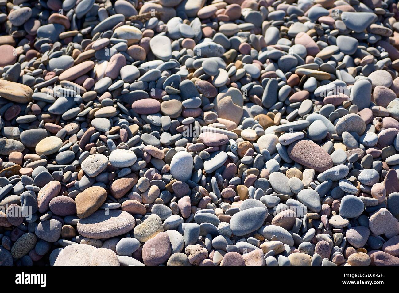 Set of rocks making ground, large and small, empty space, bright ...