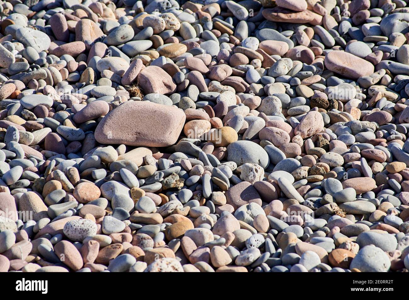 Set of rocks making ground, large and small, empty space, bright ...