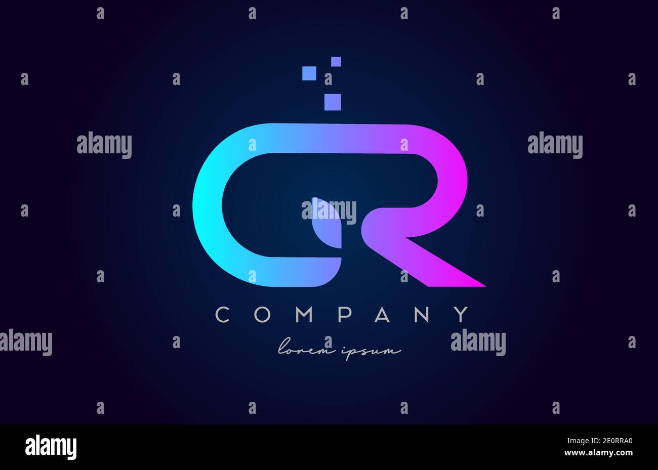 GR G R alphabet letter logo icon combination. Creative design for ...