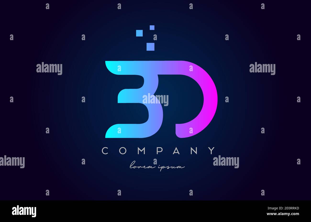 BD B D alphabet letter logo icon combination. Creative design for ...