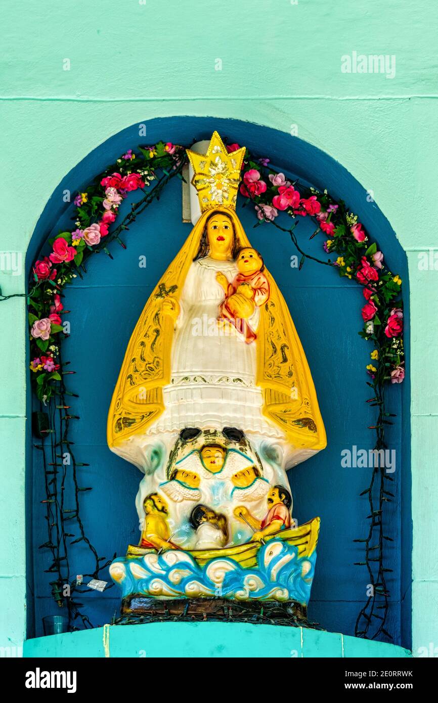Homemade image of Our Lady of Charity of El Cobre, Havana, Cuba Stock ...