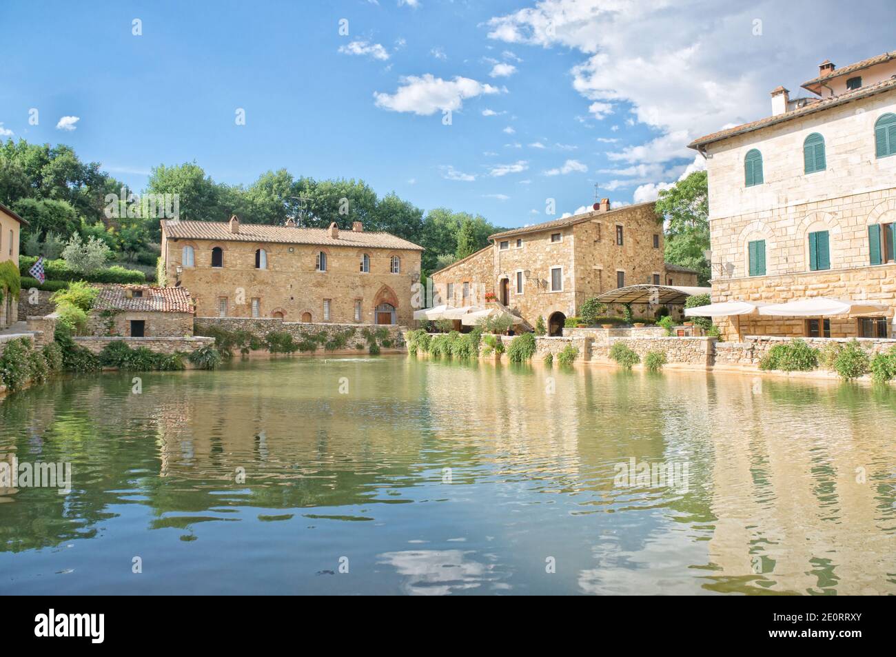 Thermal baths of Bagno Vignoni - Siena Italy Stock Photo - Alamy