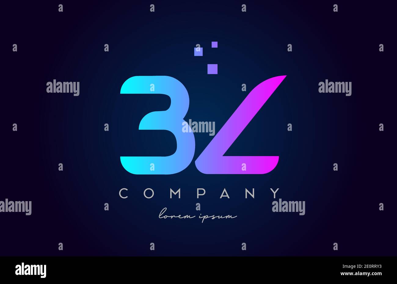 Bz minimal logo design hi-res stock photography and images - Alamy