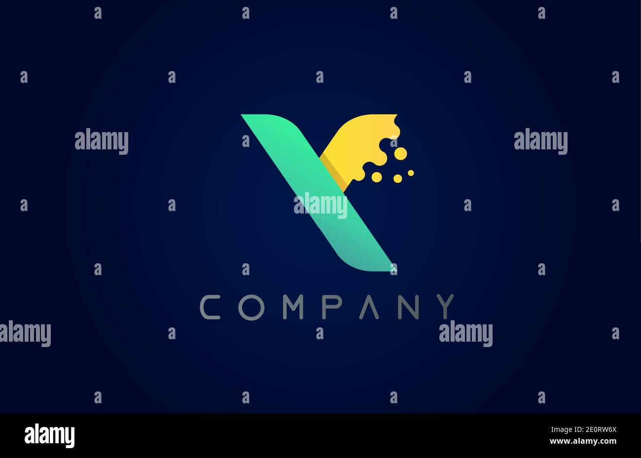 Y yellow green letter logo icon. Creative alphabet design for business ...